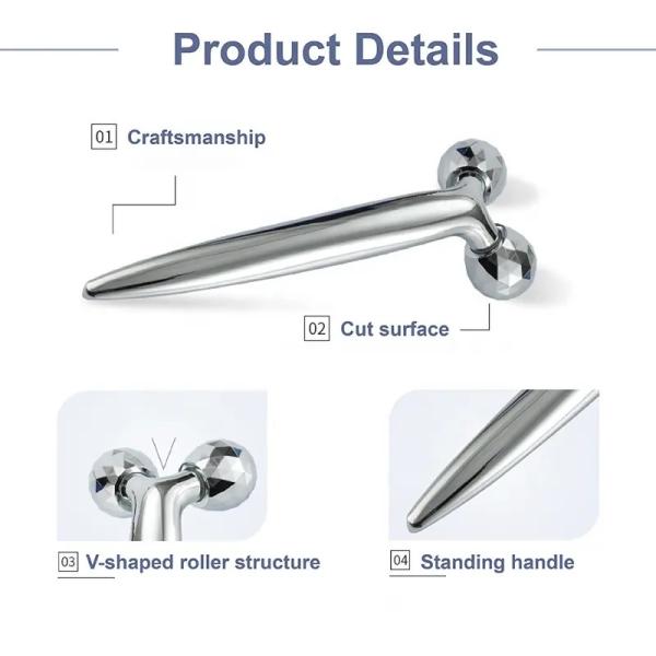 Quality Portable Mini 3D Face And Neck Lifting Roller Handheld Anti Aging Facial for sale