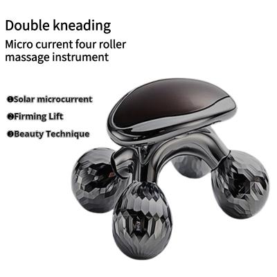 China Handheld Manual Roller Massager Waterproof Cervical Massage Tool For Neck Head Foot Hand Leg for sale