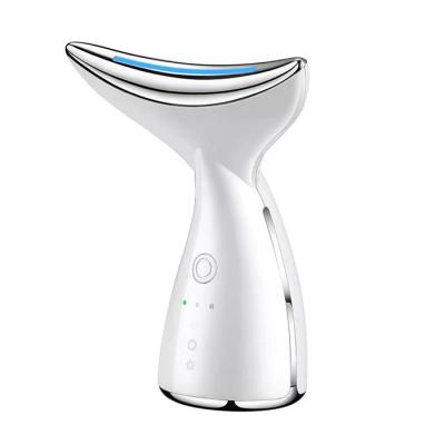 China Vibration Photon Neck And Face Lifting Massager For Skin Tightening Wrinkle Removal for sale