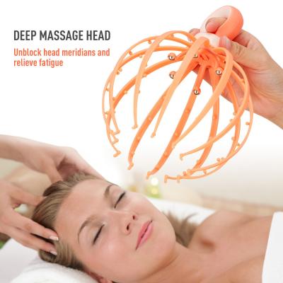 China Relax Relief Head Scalp Massager Handheld Octopus Claw Scalp Massager Custom Color for sale
