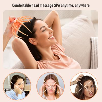 China Relax Relief Head Scalp Massager Handheld Octopus Claw Scalp Massager Custom Color for sale