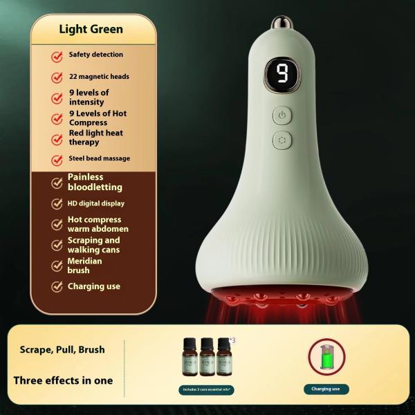 Quality Portable ABS Electric Meridian Body Brush Multi Functional Vibration Therapy for sale