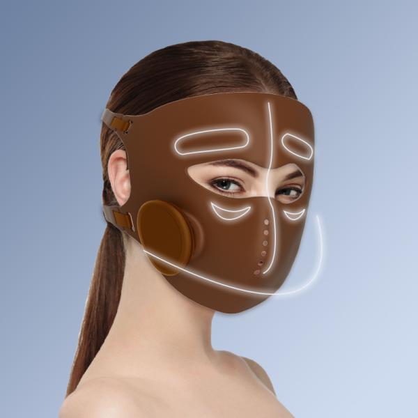 Quality Handheld LED Light Face Mask 40hz Pulse Mode Operation Wrinkle Removing Face for sale