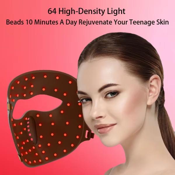 Quality Handheld LED Light Face Mask 40hz Pulse Mode Operation Wrinkle Removing Face for sale