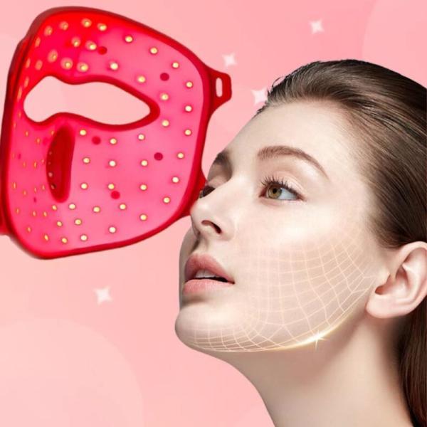 Quality Handheld LED Light Face Mask 40hz Pulse Mode Operation Wrinkle Removing Face for sale