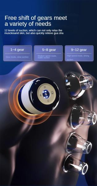Quality Smart Electric Vacuum Cupping Machine For Cellulite With USB Rechargeable Power for sale
