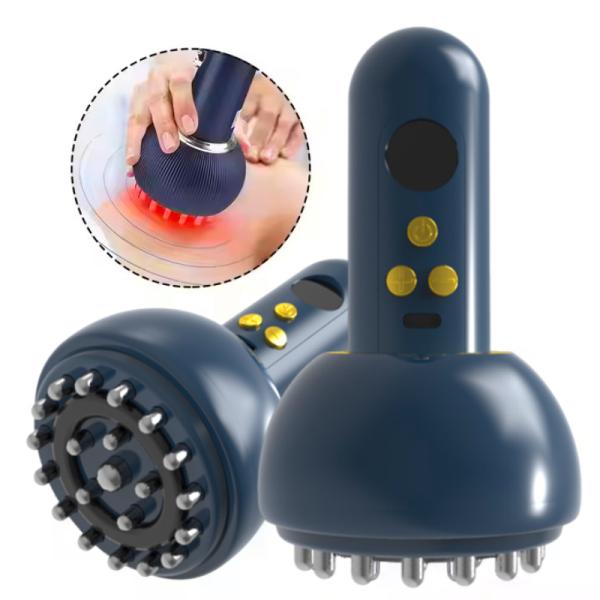 Quality Vibration Heating Scraping Cupping Massager Body Slimming Guasha Massage Brush for sale