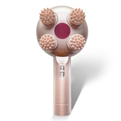 China Deep Massage Handheld Electric Scalp Head Massager with 3 Speeds Vibrating 800mAh Battery and TYPE-C Charging for sale