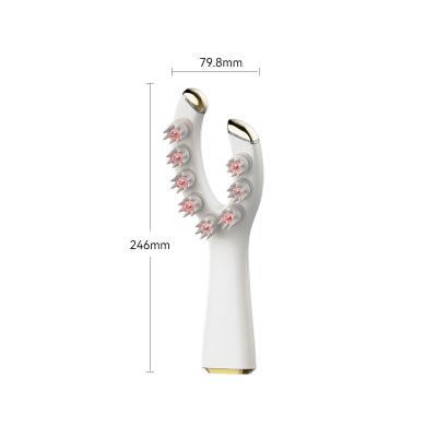 China Waterproof Electric Head Scalp Massager with Gentle Massage and Red Blue Light Therapy for Improved Scalp Health for sale