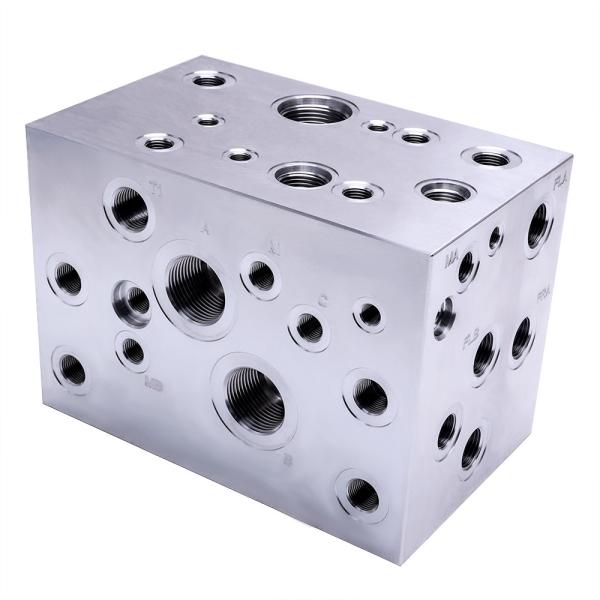 Quality Hydraulic valve aluminum steel threaded cartridge valve hydraulic manifold block CNC processing customization service for sale