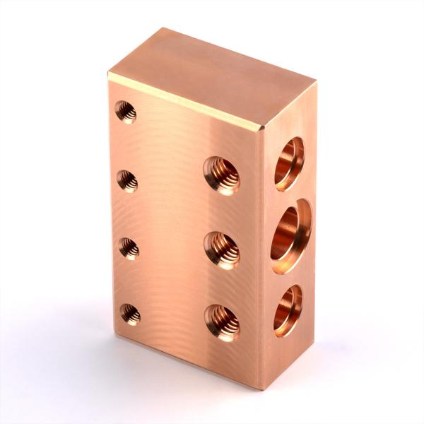 Quality Custom CNC machined brass hydraulic valve block for sale