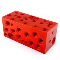 Quality Custom Hydraulic Manifolds CNC Machining Anodized Solenoid Valve Manifold for sale