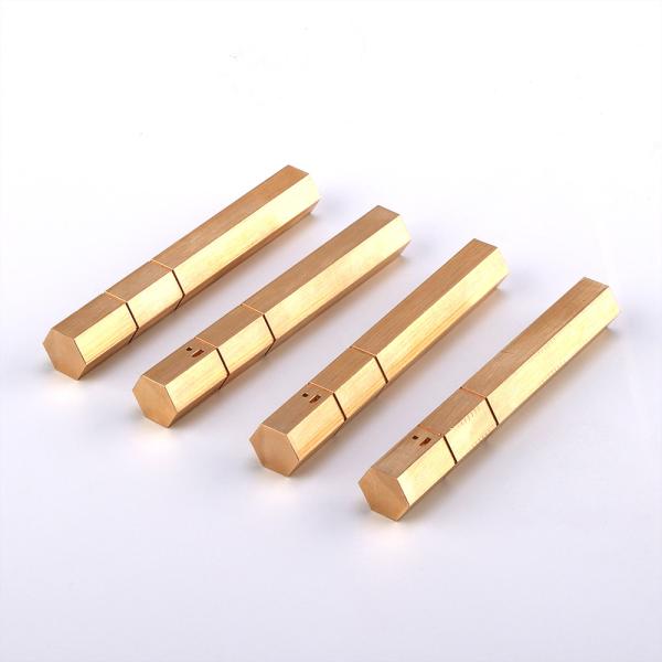 Quality Aluminum 6063-T6 Custom Brass Turning Parts 950mm Hexagonal Aluminum Extrusion for sale