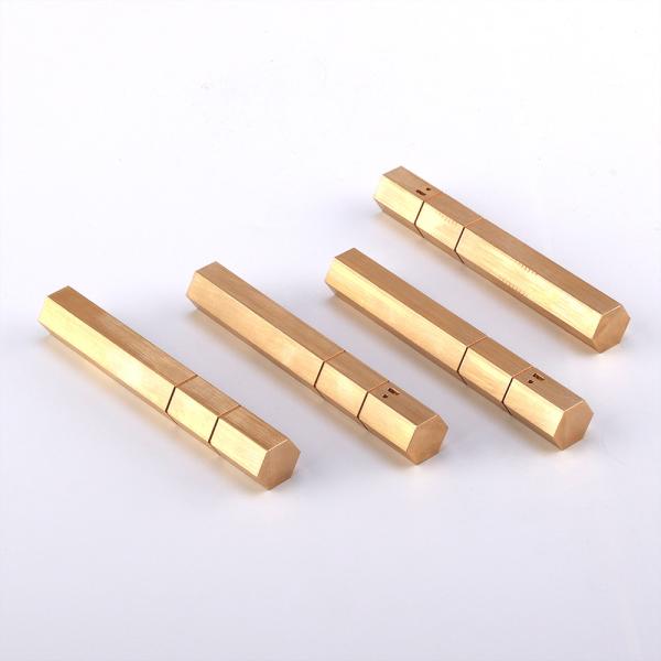 Quality Aluminum 6063-T6 Custom Brass Turning Parts 950mm Hexagonal Aluminum Extrusion for sale