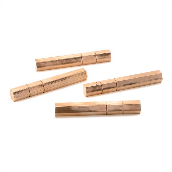Quality Aluminum 6063-T6 Custom Brass Turning Parts 950mm Hexagonal Aluminum Extrusion for sale
