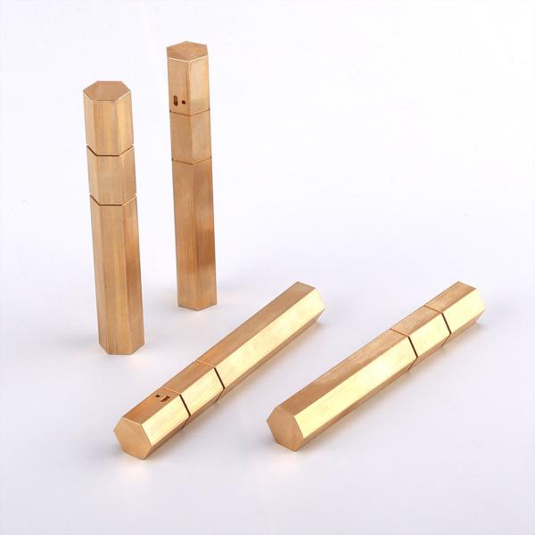 Quality Aluminum 6063-T6 Custom Brass Turning Parts 950mm Hexagonal Aluminum Extrusion for sale