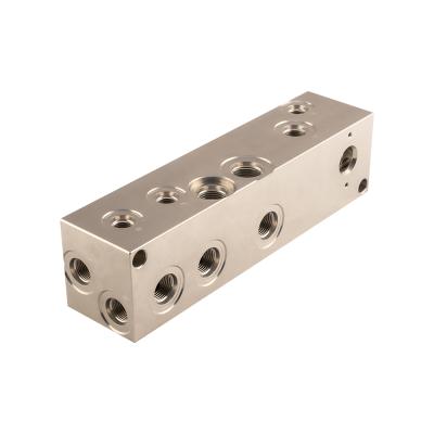 China Custom Hydraulic Manifold Block with 5-axis CNC Machining for Precision Fluid Control in Excavators for sale
