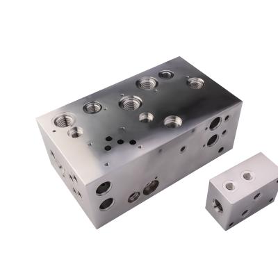 China Custom Hydraulic Manifold Block with 5-axis CNC Machining for Precision Fluid Control in Excavators for sale
