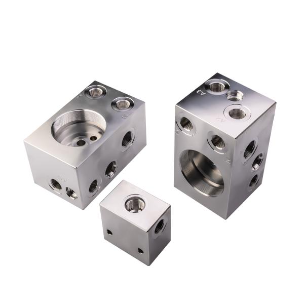 Quality Custom Hydraulic Manifold Block with 5-axis CNC Machining for Precision Fluid for sale