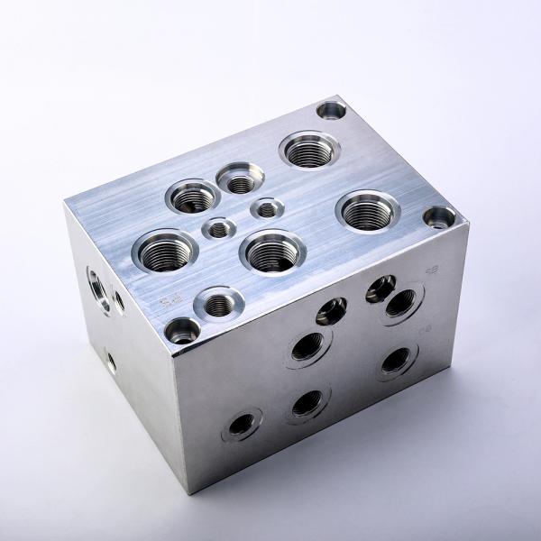 Quality High-Precision Aluminum and Steel Hydraulic Manifold Block with +/-0.01mm for sale
