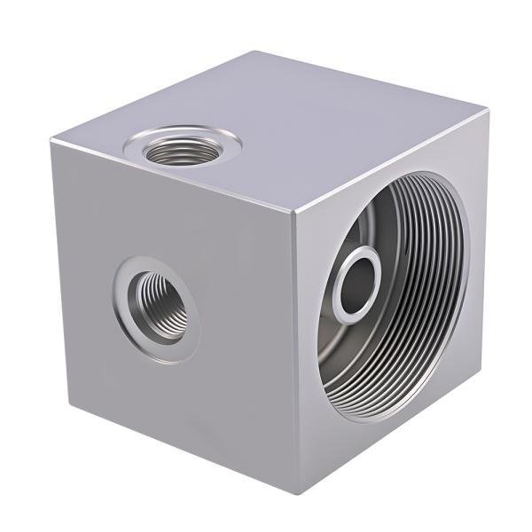 Quality High Precision CNC Machined Hydraulic Manifold Block with ISO 9001:2015 for sale