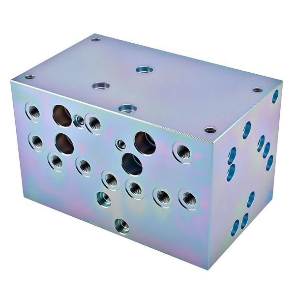 Quality High Precision CNC Machined Hydraulic Manifold Block with ISO 9001:2015 for sale