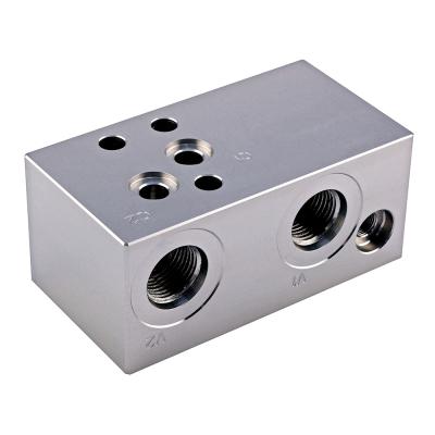 China Custom Hydraulic Manifold Block with CNC Custom Service Direct Factory Supply for Complex Oil Passage Machining for sale