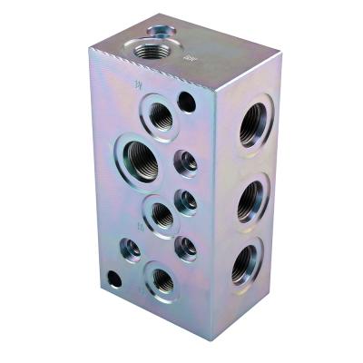 China Custom Hydraulic Manifold Block with CNC Custom Service Direct Factory Supply for Complex Oil Passage Machining for sale