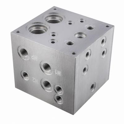 China Hydraulic Manifold Block CNC Machining Factory Offering Structural Optimization Design and Multiple Surface Treatment Options for Automation and Agricultural Machinery for sale