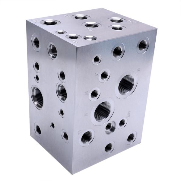 Quality Hydraulic Manifold Block CNC Machining Factory Offering Structural Optimization Design and Multiple Surface Treatment Options for Automation and Agricultural Machinery for sale