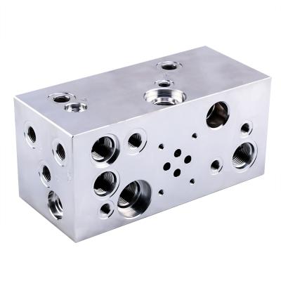 China Hydraulic Manifold Block CNC Machining Factory Offering Structural Optimization Design and Multiple Surface Treatment Options for Automation and Agricultural Machinery for sale