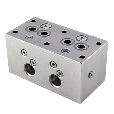 China Precision Hydraulic Manifold Block Custom Factory Offering One-Stop CNC Machining Solution from Design to Mass Production for Engineering Machinery and Hydraulic Units for sale