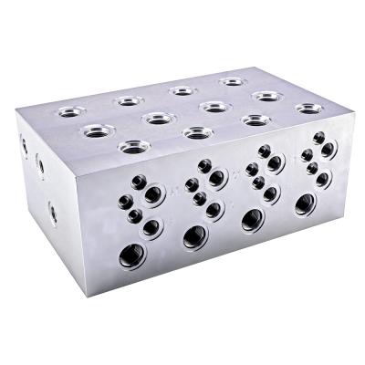 China Hydraulic Manifold Block CNC Custom Production Factory Offering One-Stop Design Manufacturing and Testing Solutions for Engineering Hydraulic Applications for sale