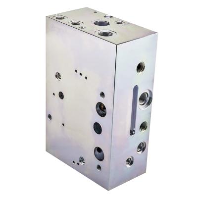 China Hydraulic Manifold Block CNC Custom Production Factory Offering One-Stop Design Manufacturing and Testing Solutions for Engineering Hydraulic Applications for sale