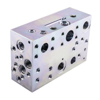 China Hydraulic Manifold Block CNC Custom Production Factory Offering One-Stop Design Manufacturing and Testing Solutions for Engineering Hydraulic Applications for sale