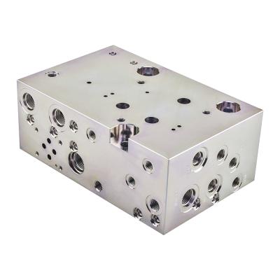 China Hydraulic Manifold Block CNC Custom Production Factory Offering One-Stop Design Manufacturing and Testing Solutions for Engineering Hydraulic Applications for sale