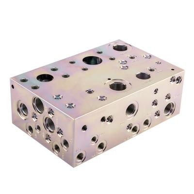 China Hydraulic Manifold Block CNC Custom Production Factory Offering One-Stop Design Manufacturing and Testing Solutions for Engineering Hydraulic Applications for sale