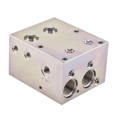 China Hydraulic Manifold Block CNC Custom Production Factory Offering One-Stop Design Manufacturing and Testing Solutions for Engineering Hydraulic Applications for sale