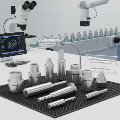 China Aluminum Precision Turning Products Offering 100 Percent Inspection to Achieve Precise Machining and Material Properties for sale