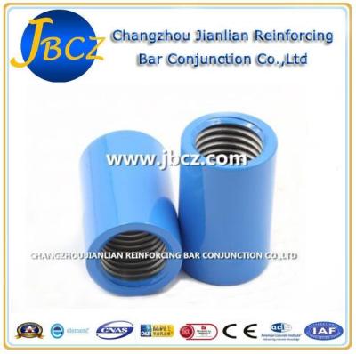 China Anti - Rust Steel Rebar Coupler Epoxy Coated Blue JGJ107 Standard for sale