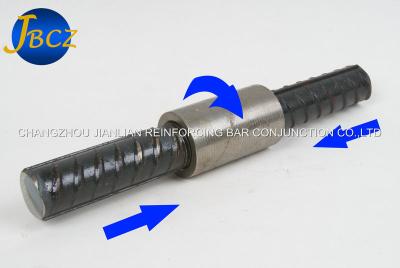 China Threaded Left and Right Rebar Couplers for Rib Peeling Roll Stamping Connection System for sale
