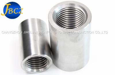 China Parallel Rebar Threaded Coupler To Link Formal Rebars , Steel Bar Connecting Coupler for sale