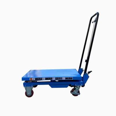 China Single Scissor Manual Scissor Lift Tables 39.76inx20.47in Max Height 39.37in for sale