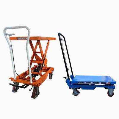 China Single Scissor Manual Scissor Lift Tables 39.76inx20.47in Max Height 39.37in for sale