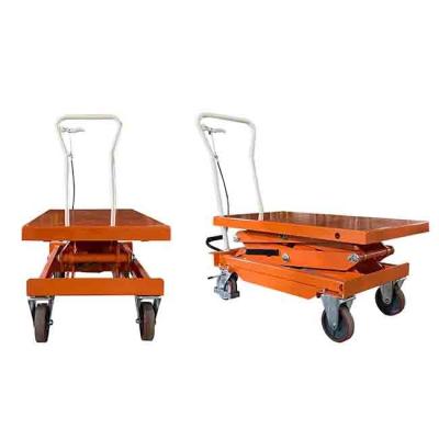 Cina doppia piattaforma manuale 1010mmx520mm della Tabella di ascensore di forbici 300Kg in vendita