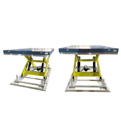 Cina Hydraulic Heavy Duty Electric Single Scissor Lift Table 2000kg Max Height 1400mm in vendita