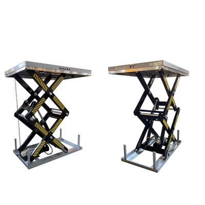 Cina Il doppio ascensore trasversale di forbici presenta 2 la grande piattaforma 2.5mx0.82m di Ton Max Height 39.37in in vendita