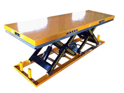 China Transverse Double Scissor Lift Tables 2 Ton Max Height 39.37in Large Platform 2.5mx0.82m for sale