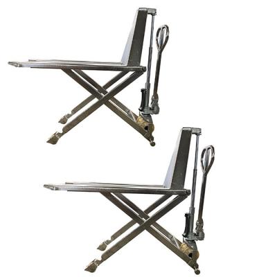 Cina Pallet singolo Jack Steel Fork dell'ascensore di forbici di altezza di elevazione 31.50in di 45.28in in vendita