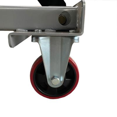 China Hot Sales Mobile 800Kg Payload Capacity Platform 1010mm * 520mm Manual Scissor Lifter Tables Max Height 1410mm for sale